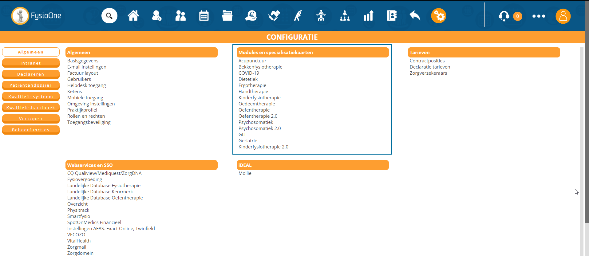 Configuratie specialisatiekaarten - SpotOnMedics Academy