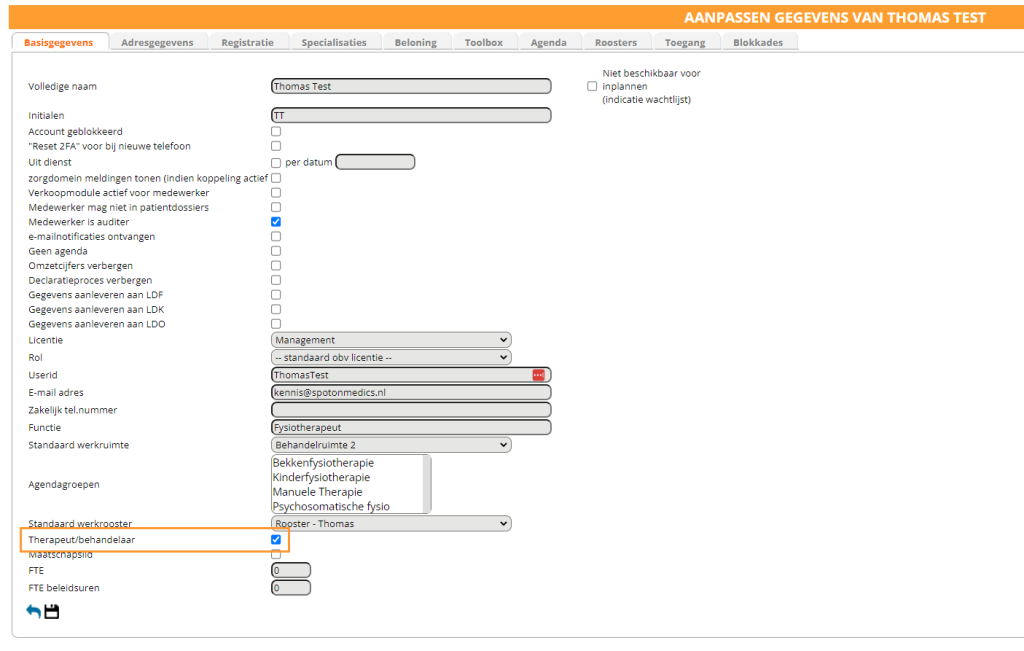 Hoe kan het dat een therapeut niet zichtbaar is in de management ...