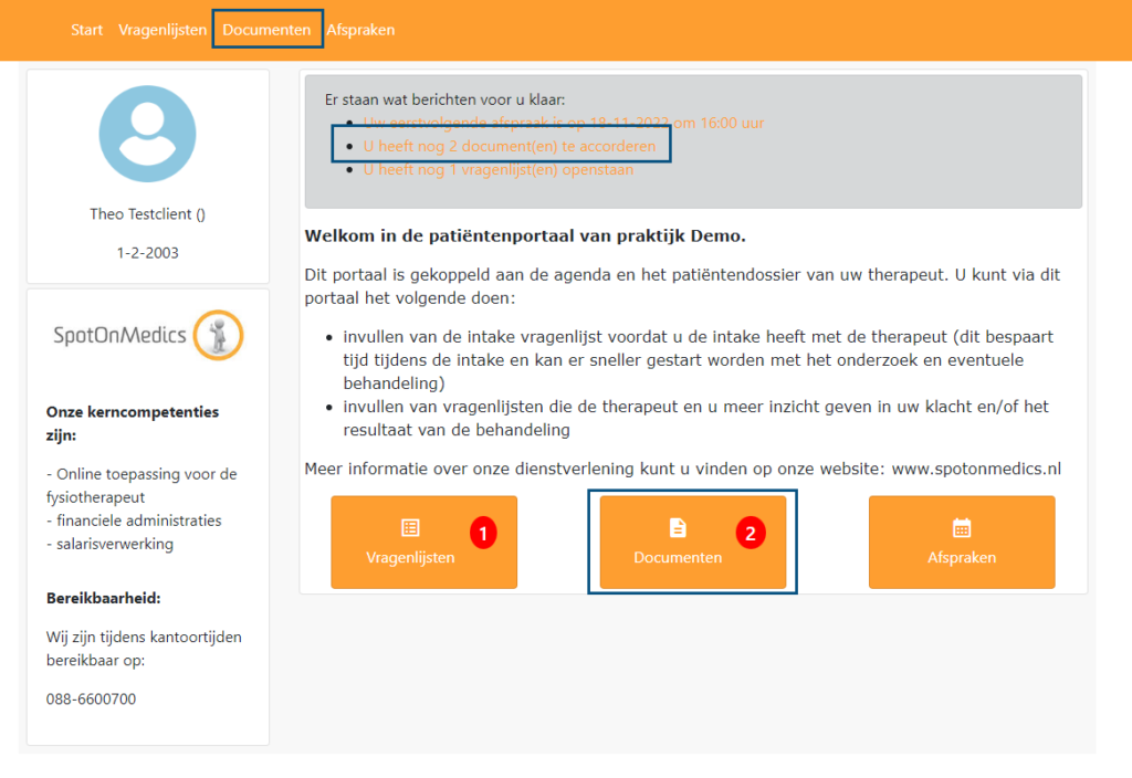 Handleiding patiëntenportaal - SpotOnMedics Academy