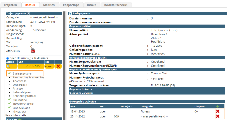 FysioOne EPD / patiëntendossier - HCI SpotOnMedics Academy