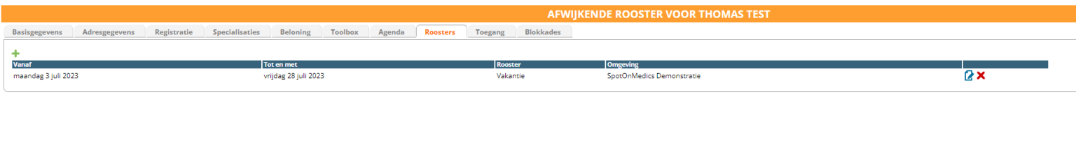 FysioOne Agenda - SpotOnMedics Academy